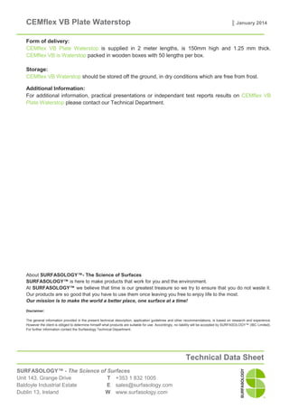 CEMflex VB Plate TDS | PDF | Science