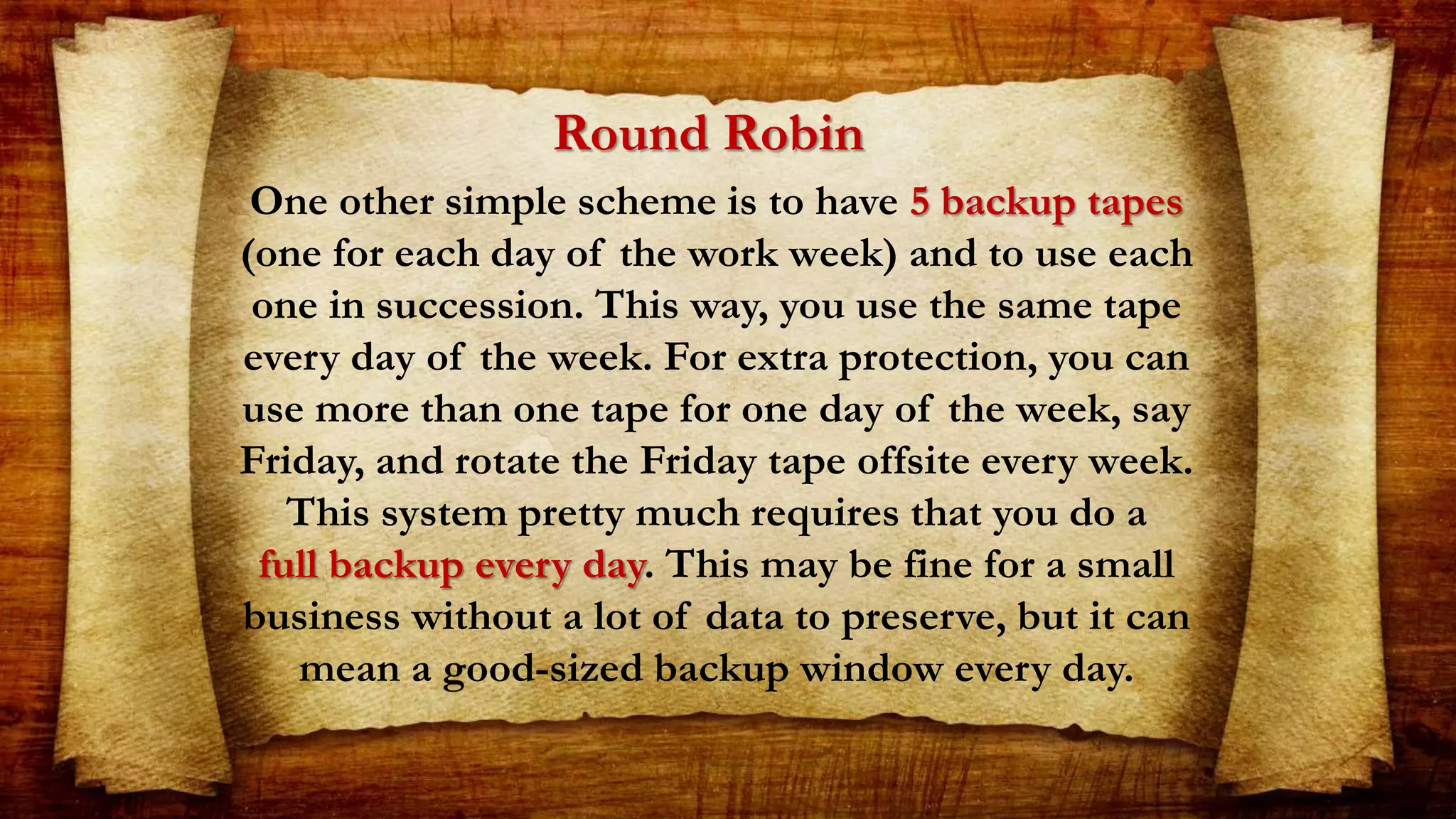 Tape rotation PPT | PPTX