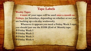 Tape rotation PPT | PPTX