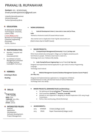 Pranali_resume | PDF