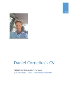 DANIEL CORNELIUS CV | PDF