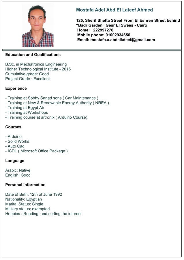 CV-Mostafa-Adel | PDF