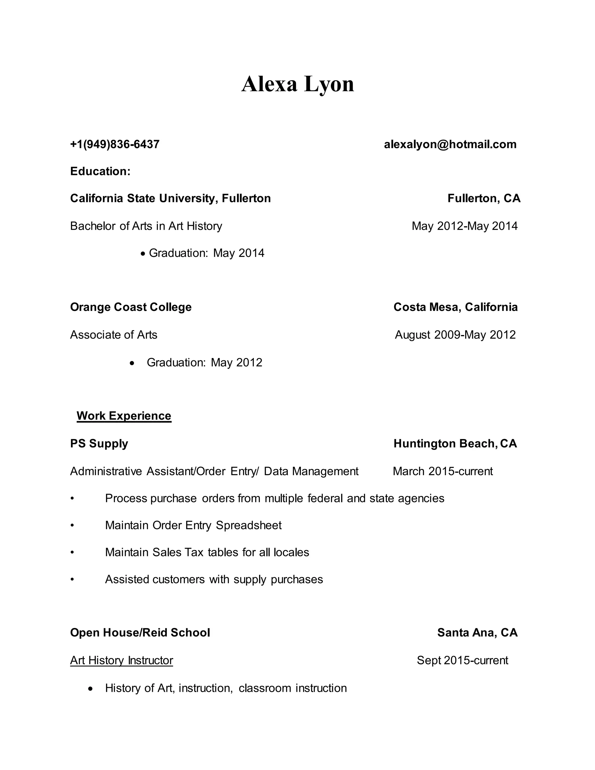 Alexa Lyon January 2017 | PDF