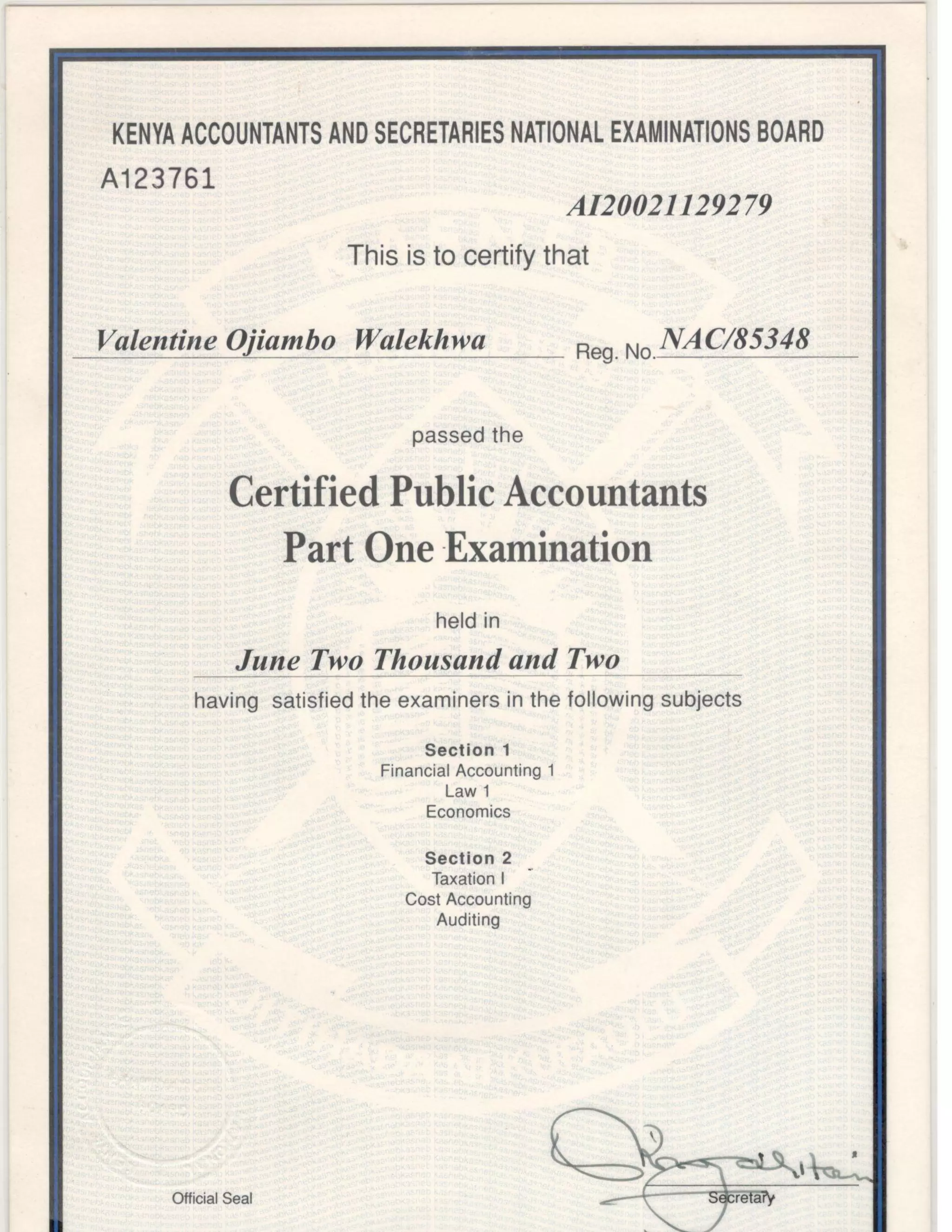 Certificates and Transcripts | PDF