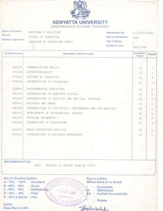 Certificates and Transcripts | PDF