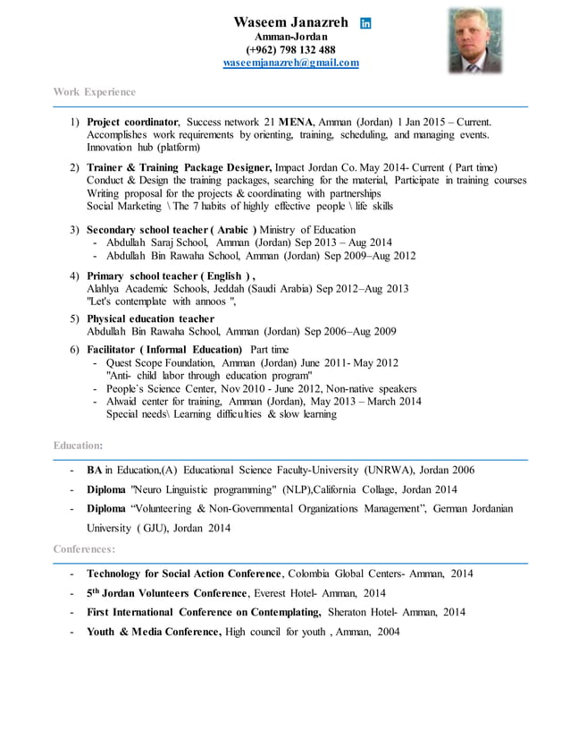 Waseem Janazreh resume | PDF