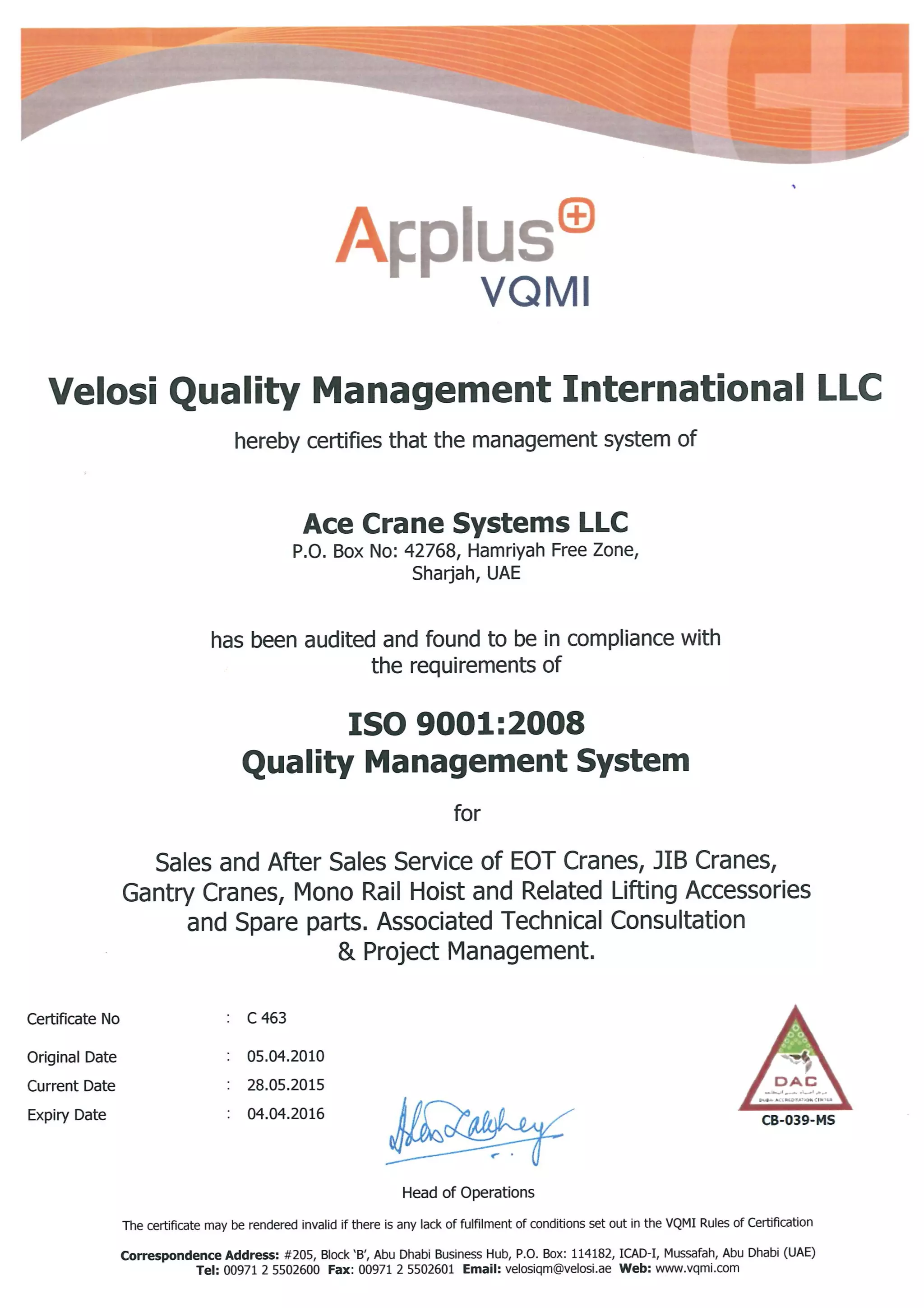 Ace Cranes PRE - Q | PDF