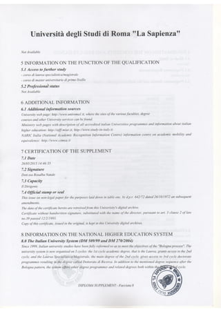 diploma supplement | PDF