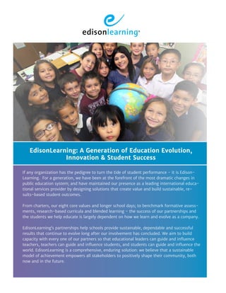 About Edison Learning | PDF