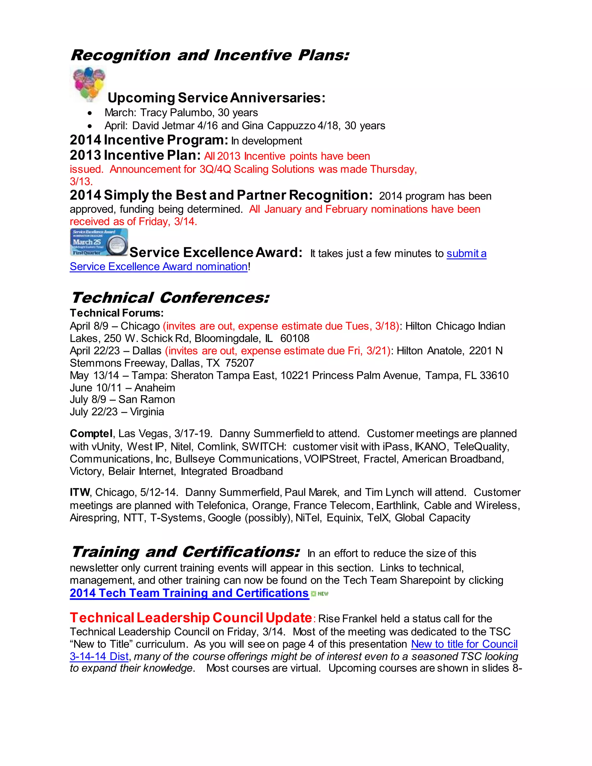 Sample Weekly Team Communication | DOCX