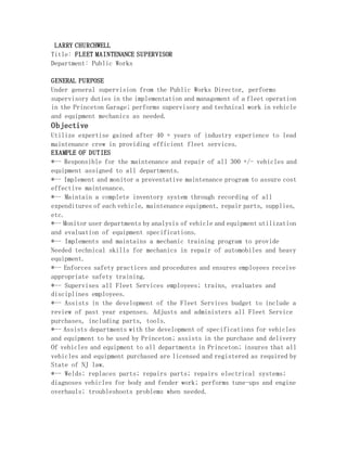 JOB DESCRIPTION#1 fleet manger | DOCX