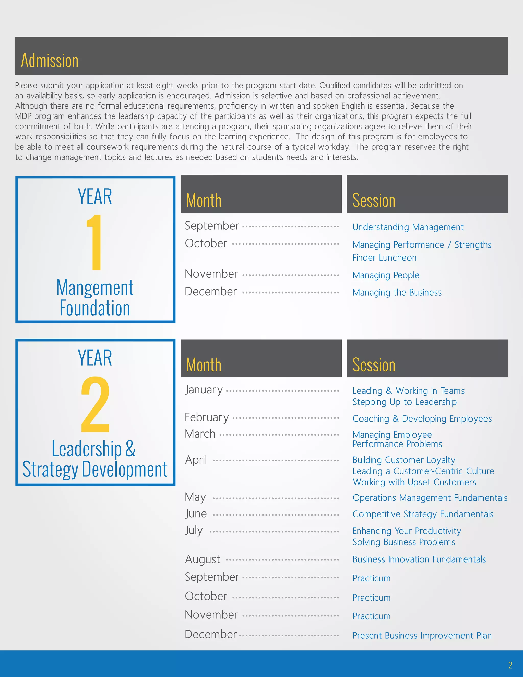 MDP Brochure | PDF