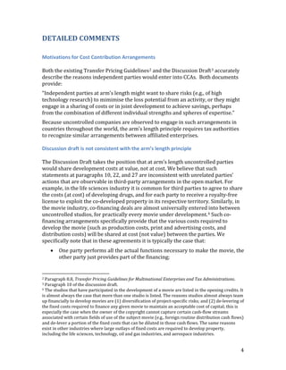 Deloitte US Comments on Cost Contribution Arrangements Discussion Draft ...