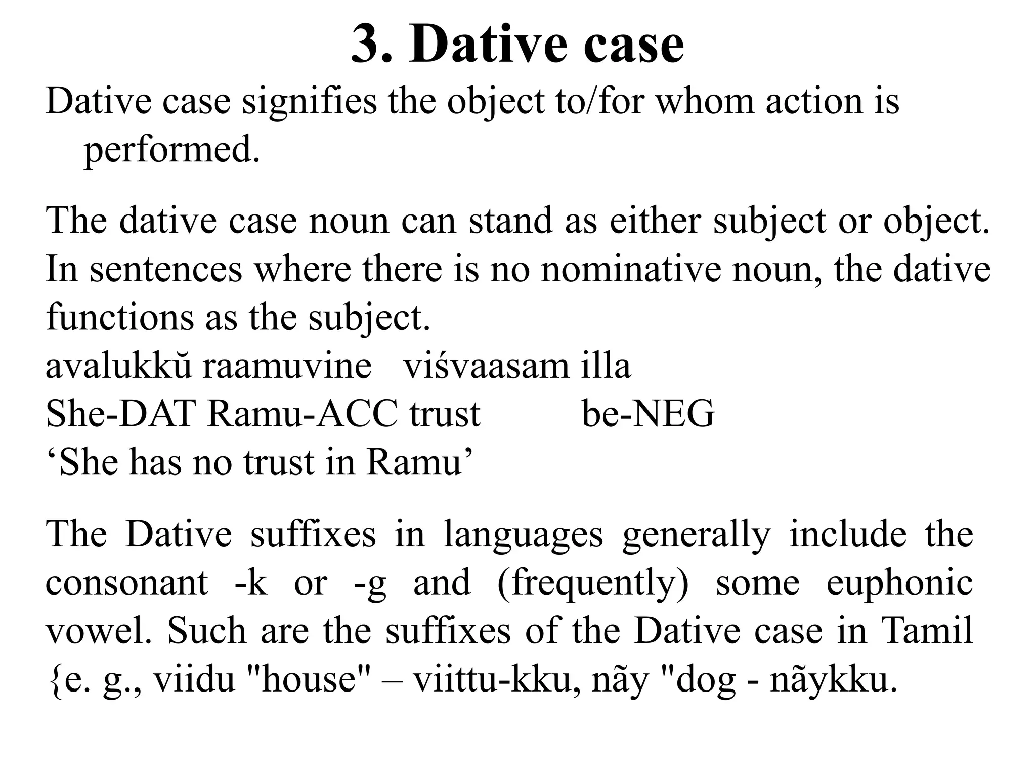 7 case system in dravidian | PDF