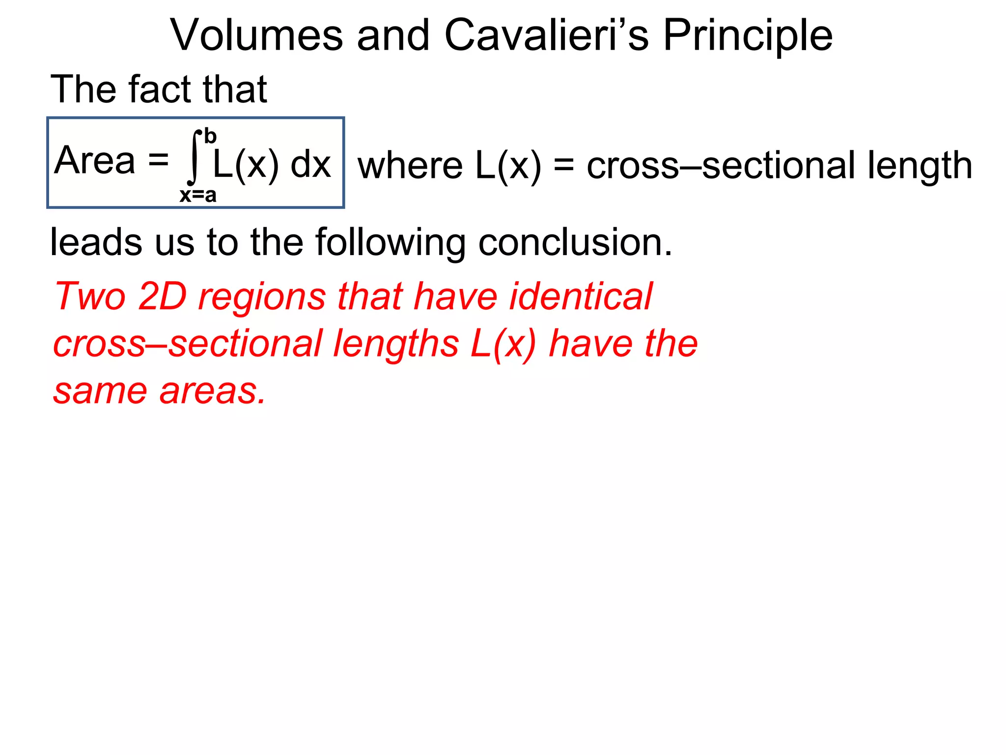 7 cavalieri principle-x | PPT