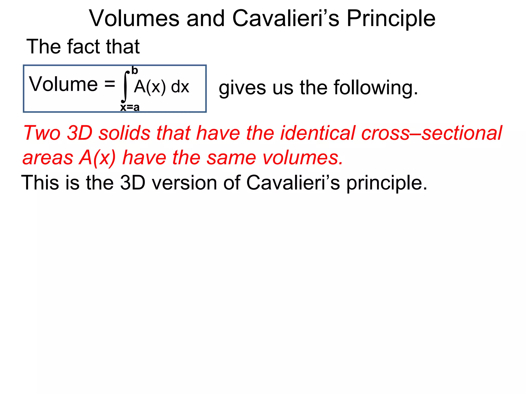 7 cavalieri principle-x | PPT