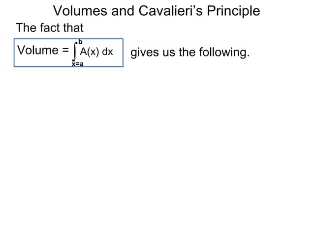 7 cavalieri principle-x | PPT