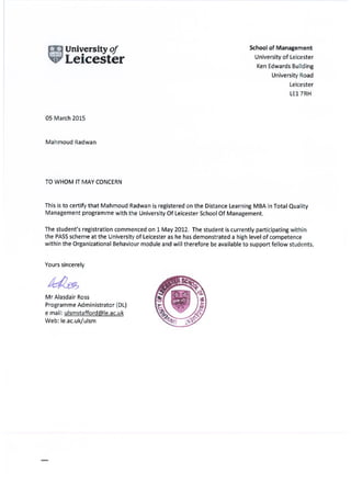 PASS Scheme Letter | PDF