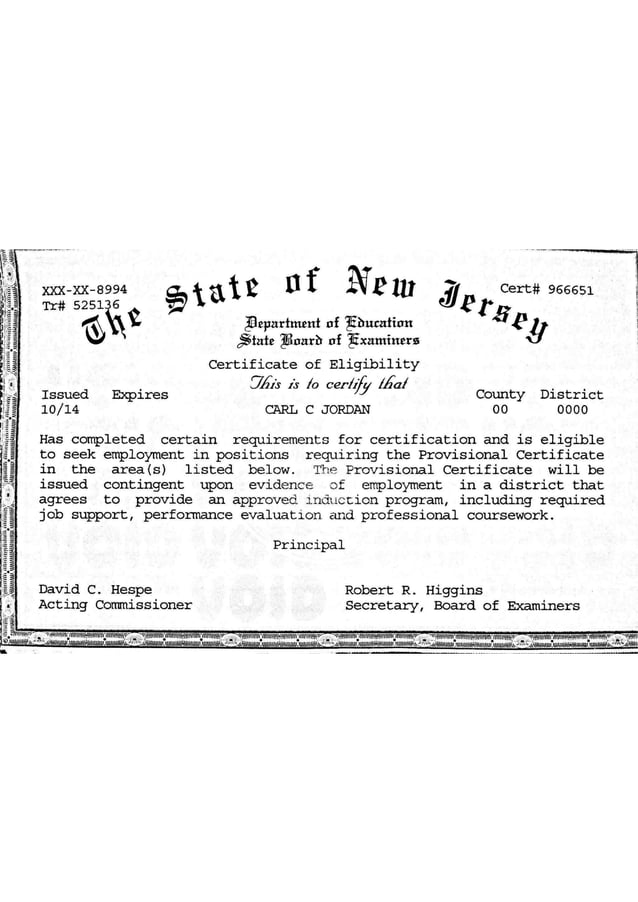 CJ Principal Certification | PDF