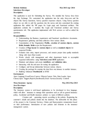 Venkatesh SFDC Resume | PDF
