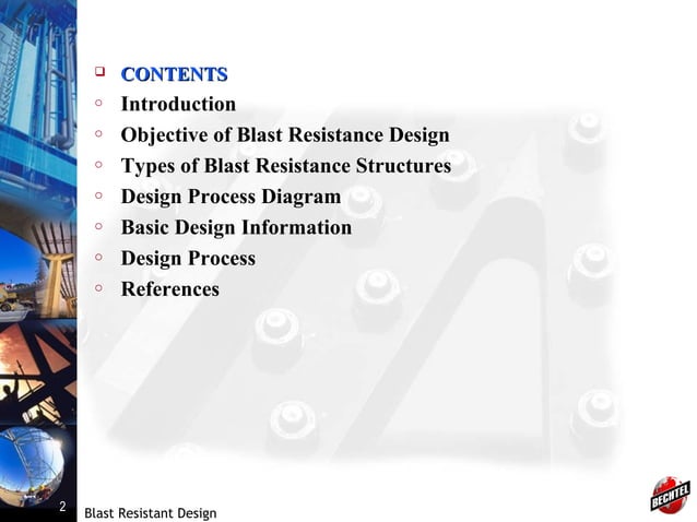 Blast Resistant Design | PPT | Civil Engineering Industry | Industries