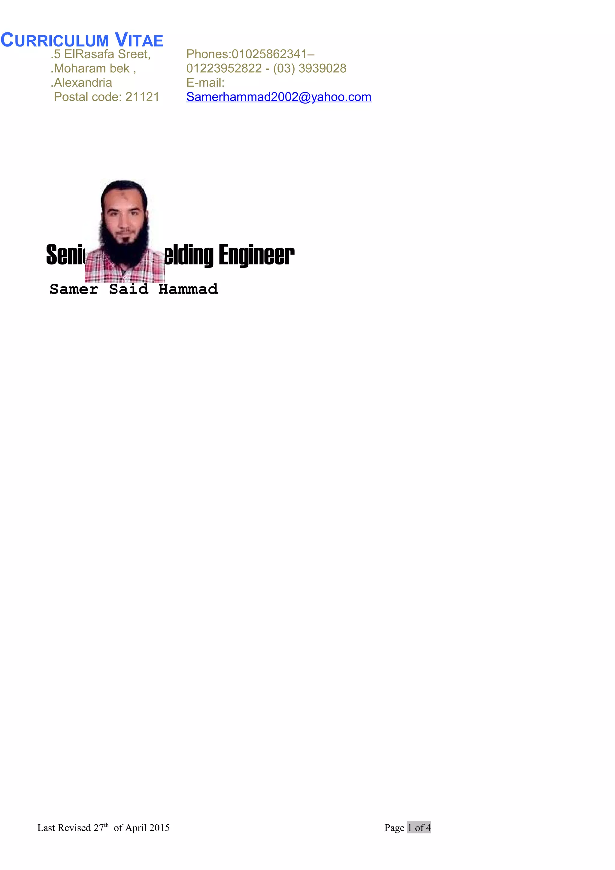 CV _samer_said_SENIOR_QC | PDF