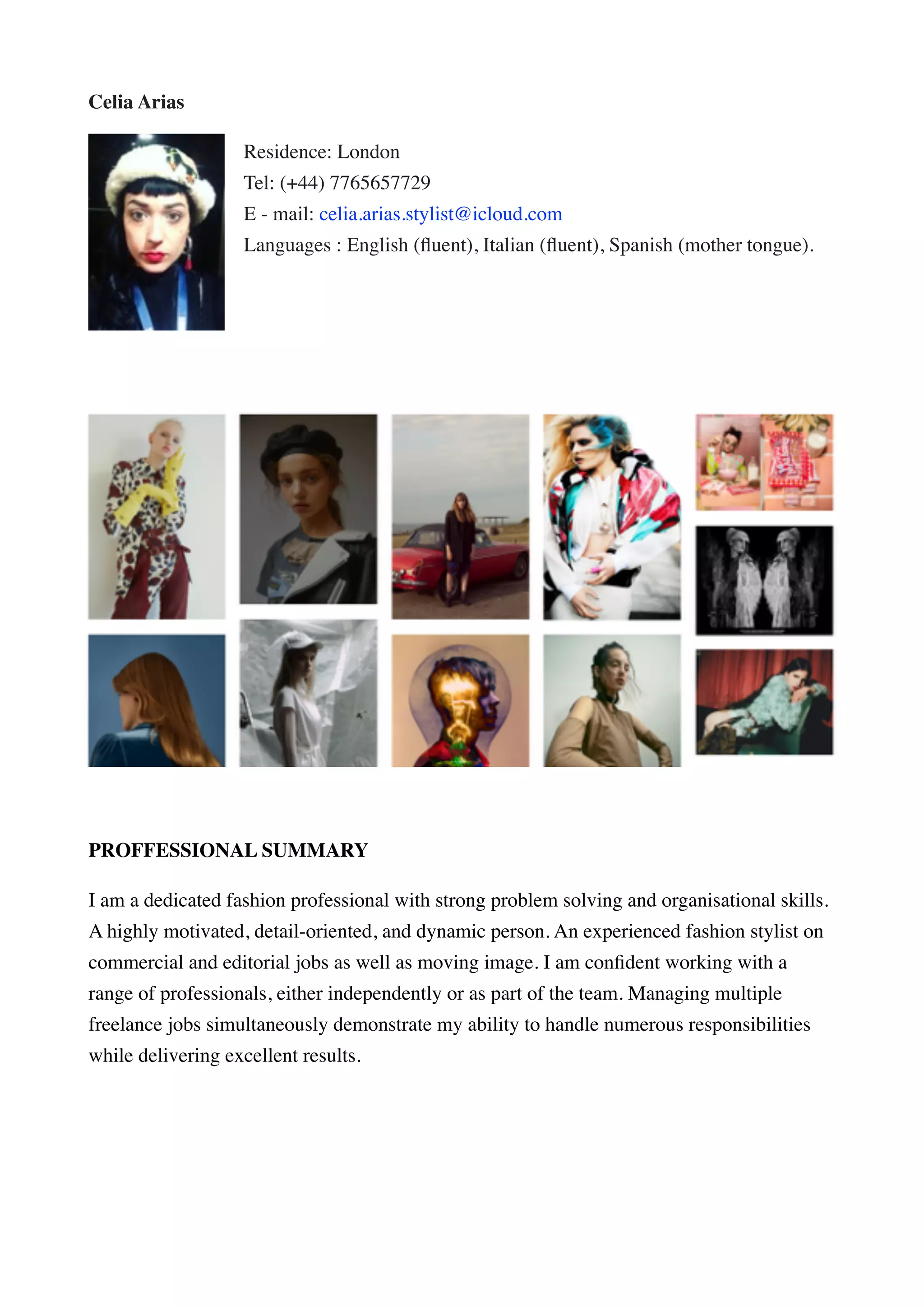 CV Celia Arias | PDF