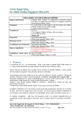 Collaudo Marano | PDF