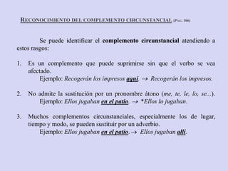 El complemento circunstancial | PPTX