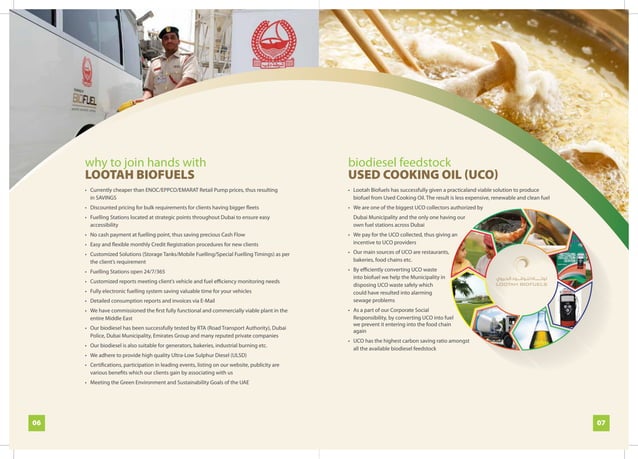 Company Profile- Lootah Bio fuel L.L.C | PDF | Business Accounting ...
