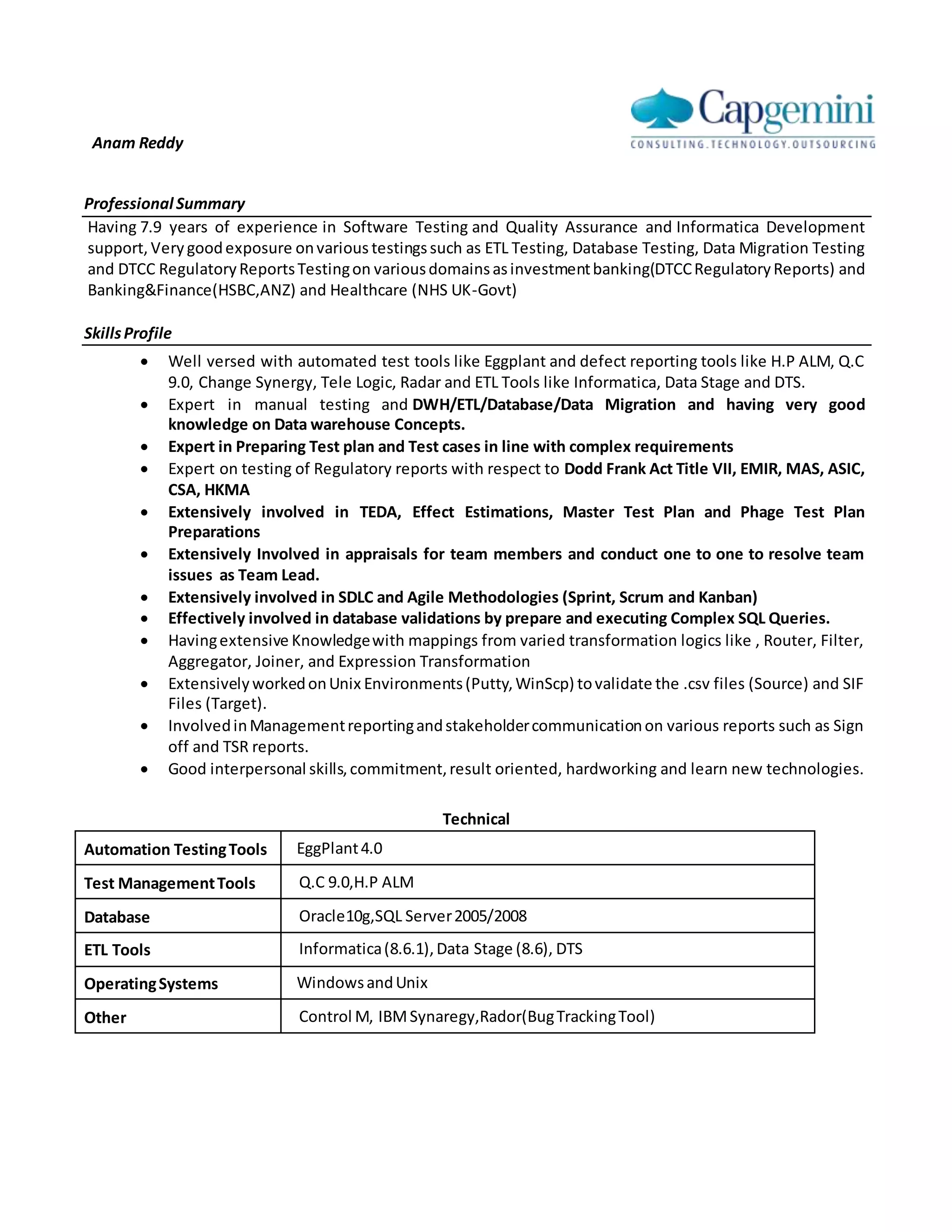 Updated Capgemini Profile | DOCX