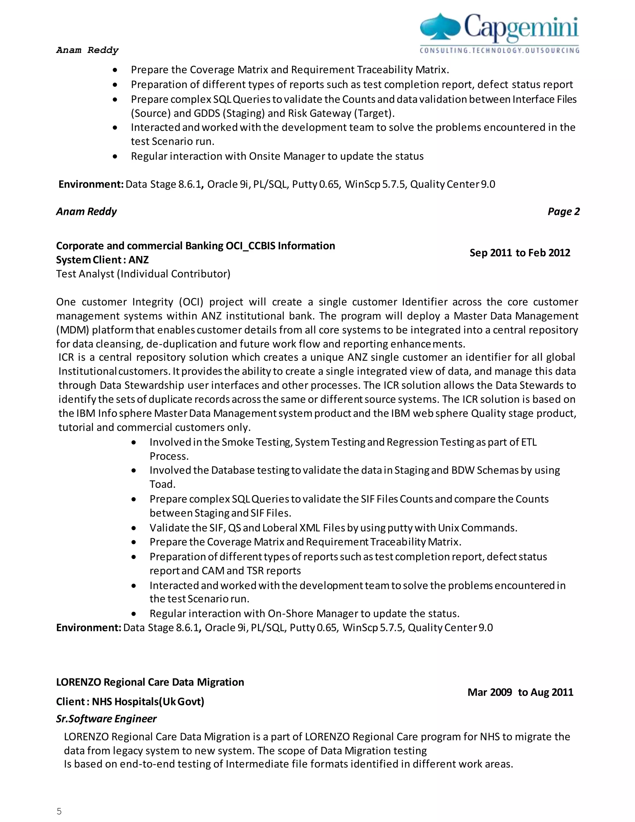 Updated Capgemini Profile | DOCX