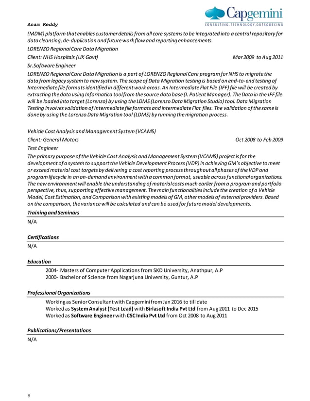 Updated Capgemini Profile | PDF