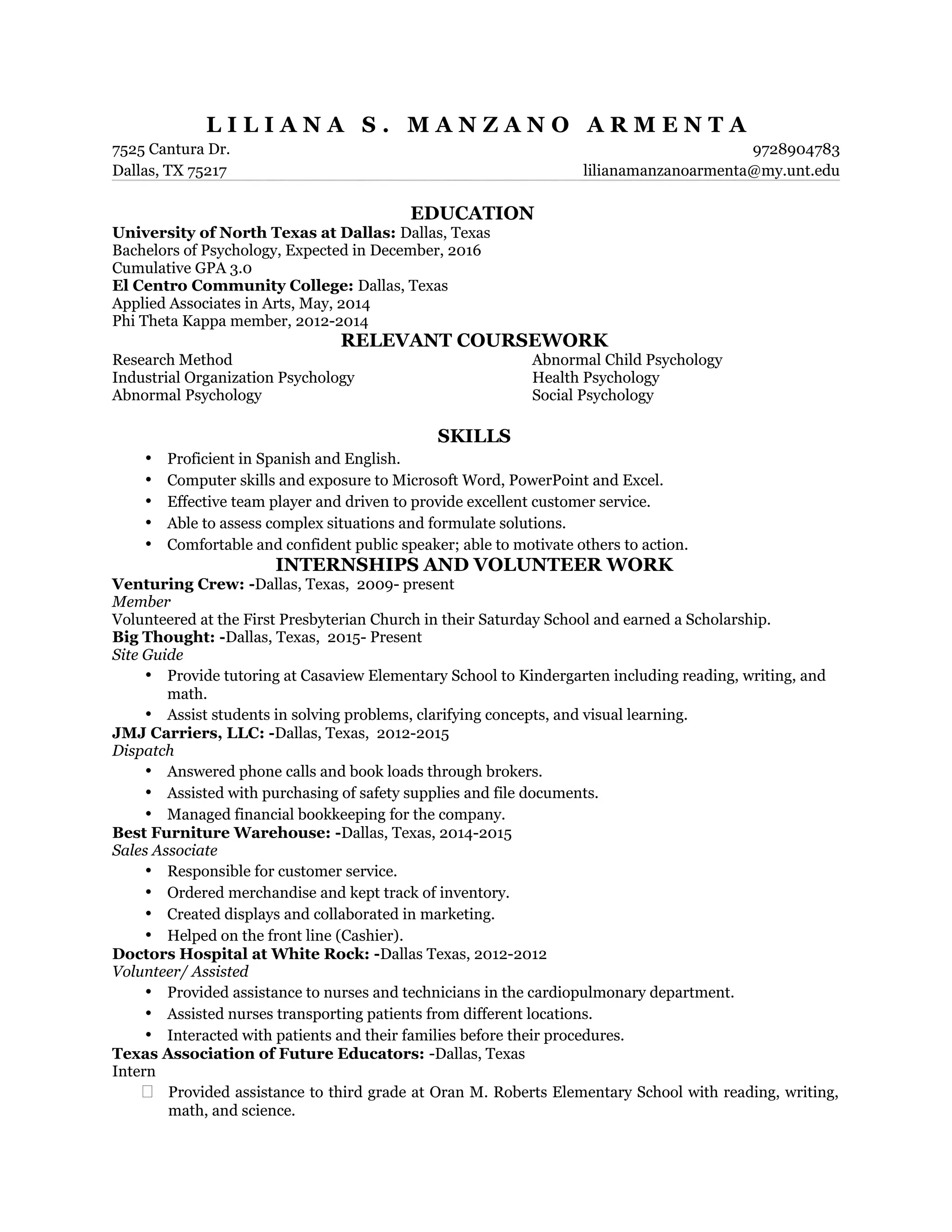 final resume123 | PDF