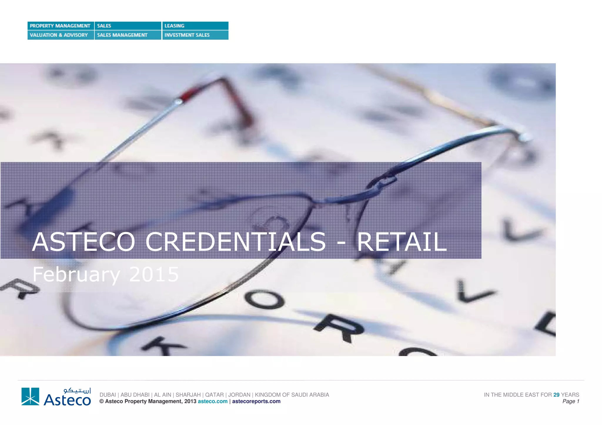 Asteco Credentials_Retail | PPT