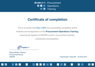 UNOPS Procurement Operational training | PPT