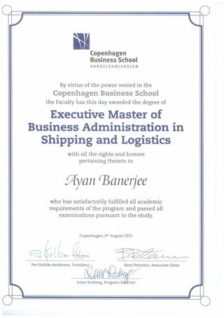 Ayan - Blue MBA | PDF