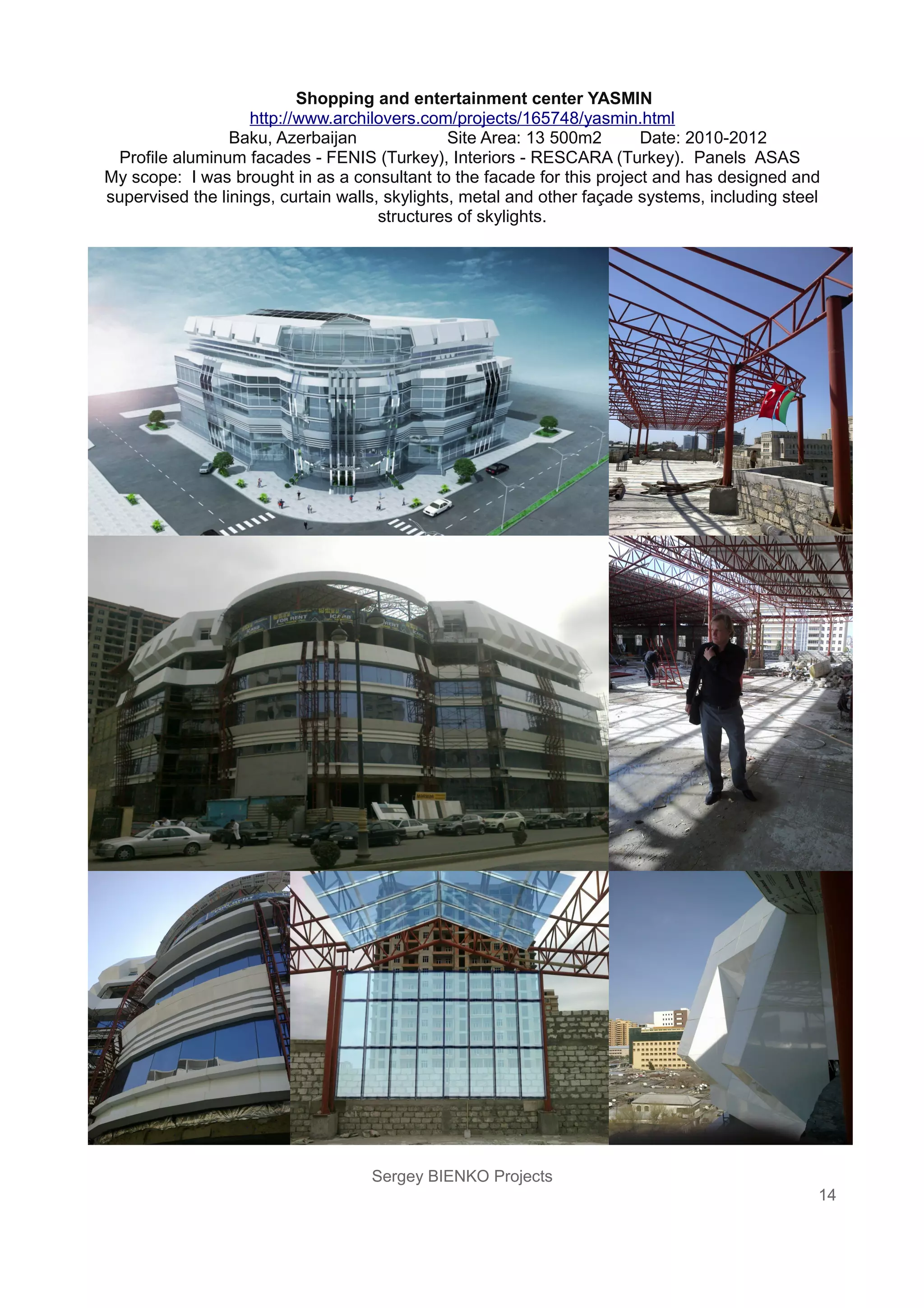 Sergey BIENKO Projects | PDF | Civil Engineering Industry | Industries