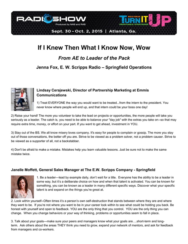 Radio Show 2015 - Presenters Template_Jenna Fox | PDF