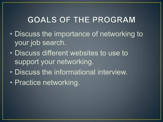LLM - Developing Your Network | PPT