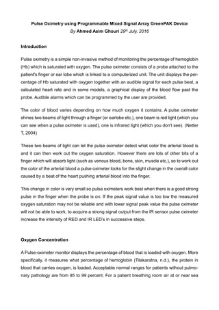 PulseOxymetry_AN_Finalv3p1 | PDF