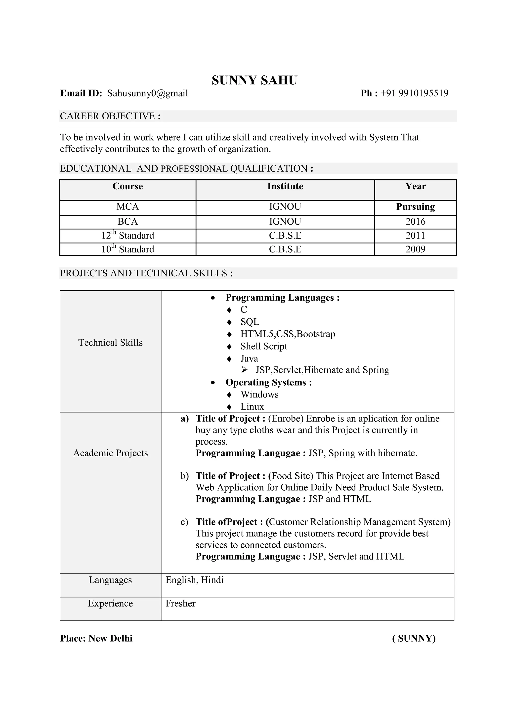 SUNNY_CV | PDF