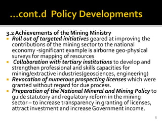 MINING ACT - REGULATORY FRAMEWORK | PPT
