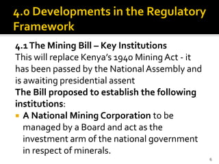 MINING ACT - REGULATORY FRAMEWORK | PPT