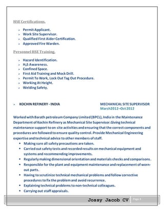JOSSY JACOB CV | DOCX