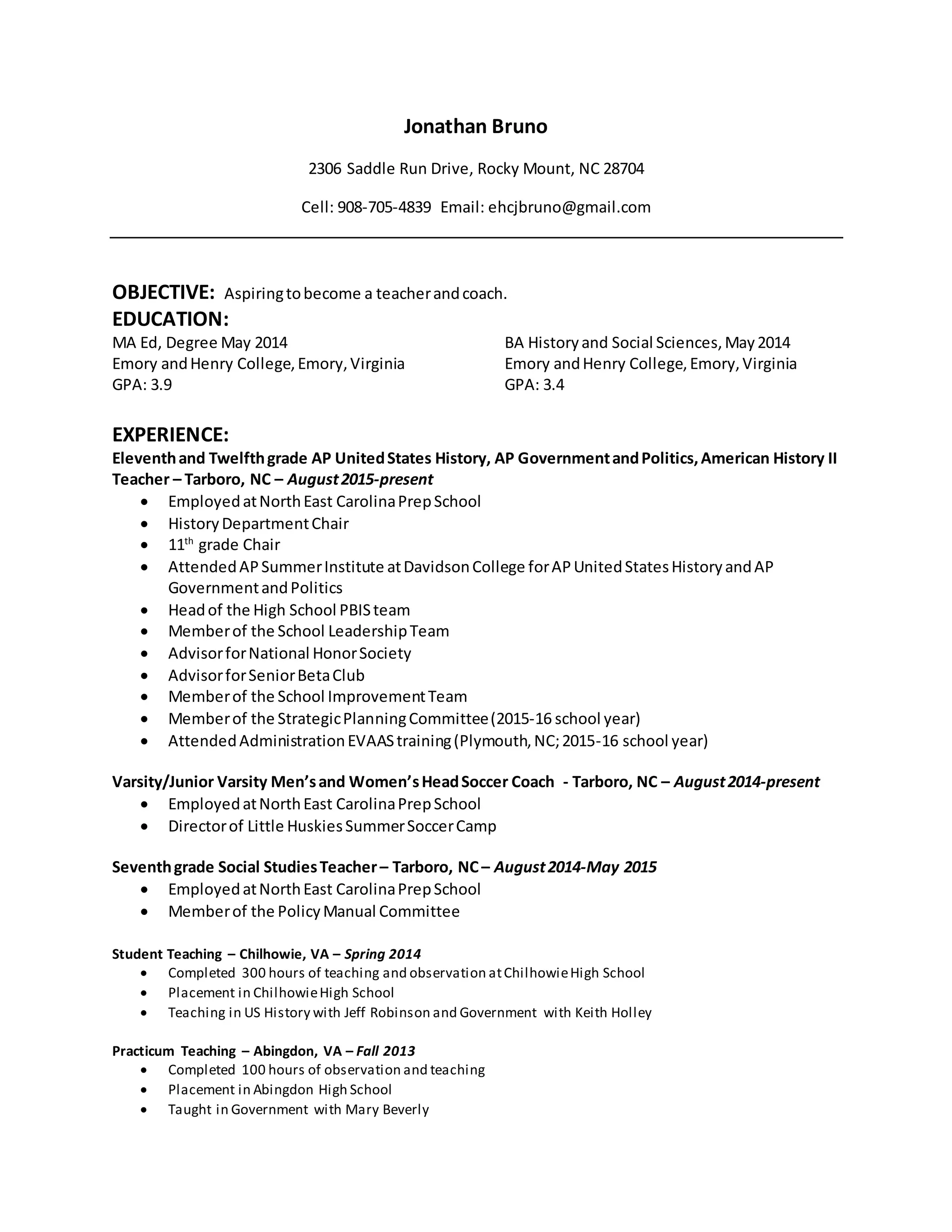 resume draft | PDF