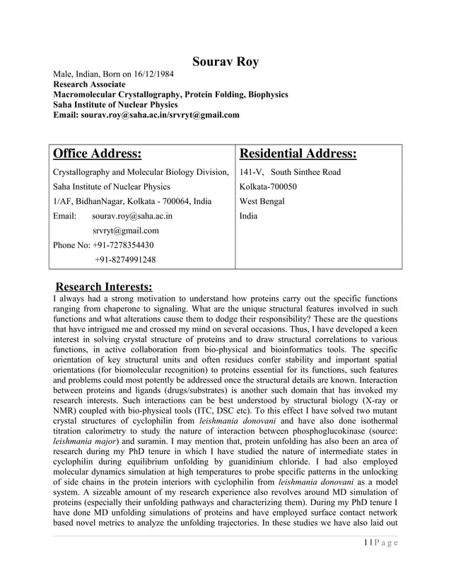 CV_Sourav_Roy | PDF