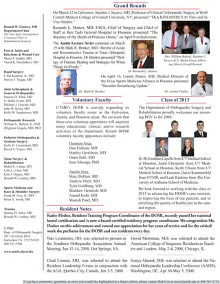 Ortho Newsletter - UTMBSample02 | PDF
