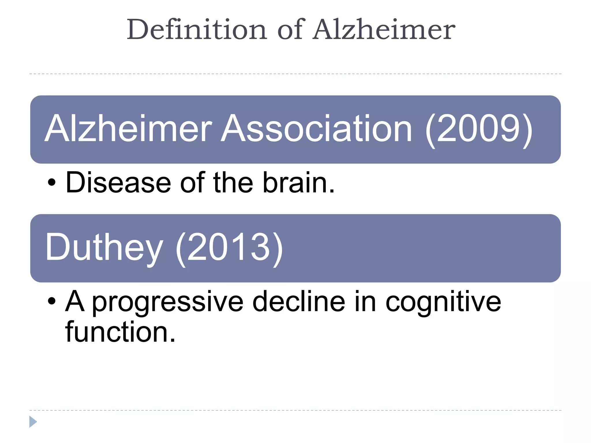 Alzheimer Disease | PPT