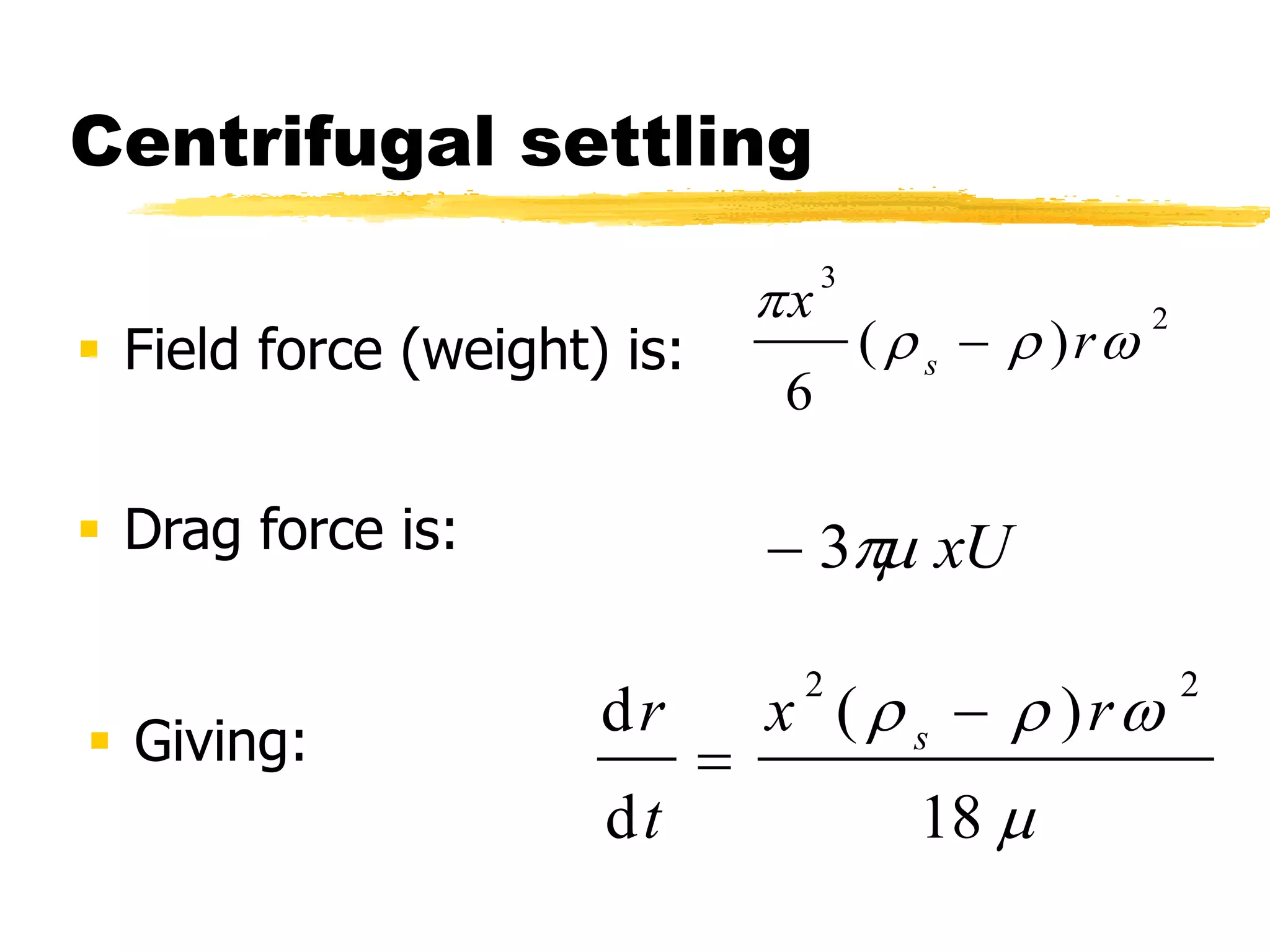 Particle Technology- Centrifugal Separation | PPTX